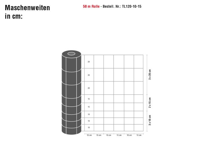Weidezaun 50 m Set Taurus leicht - Höhe: 120 cm, inkl. 25 Pfosten ...