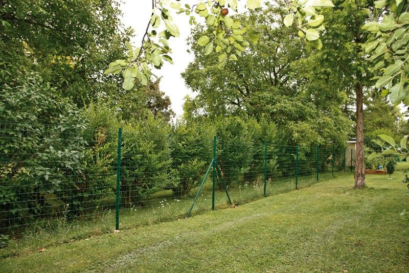 Gartenzaun / Gitterzaun 25 Meter Komplett-Set Foxx - Farbe: grün, Höhe ...