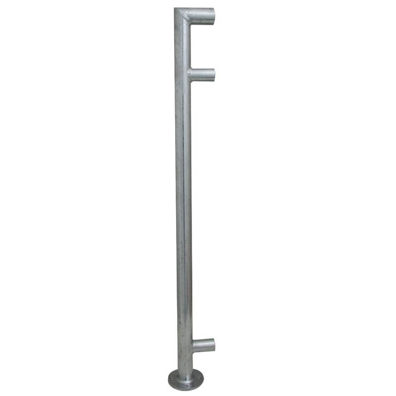 Pfosten für Fertig-Geländer zum Selberbauen, Stahl verzinkt - Ausführung: Endpfosten