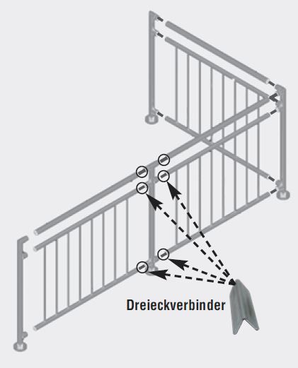 Fertig-Geländer Stahl verzinkt